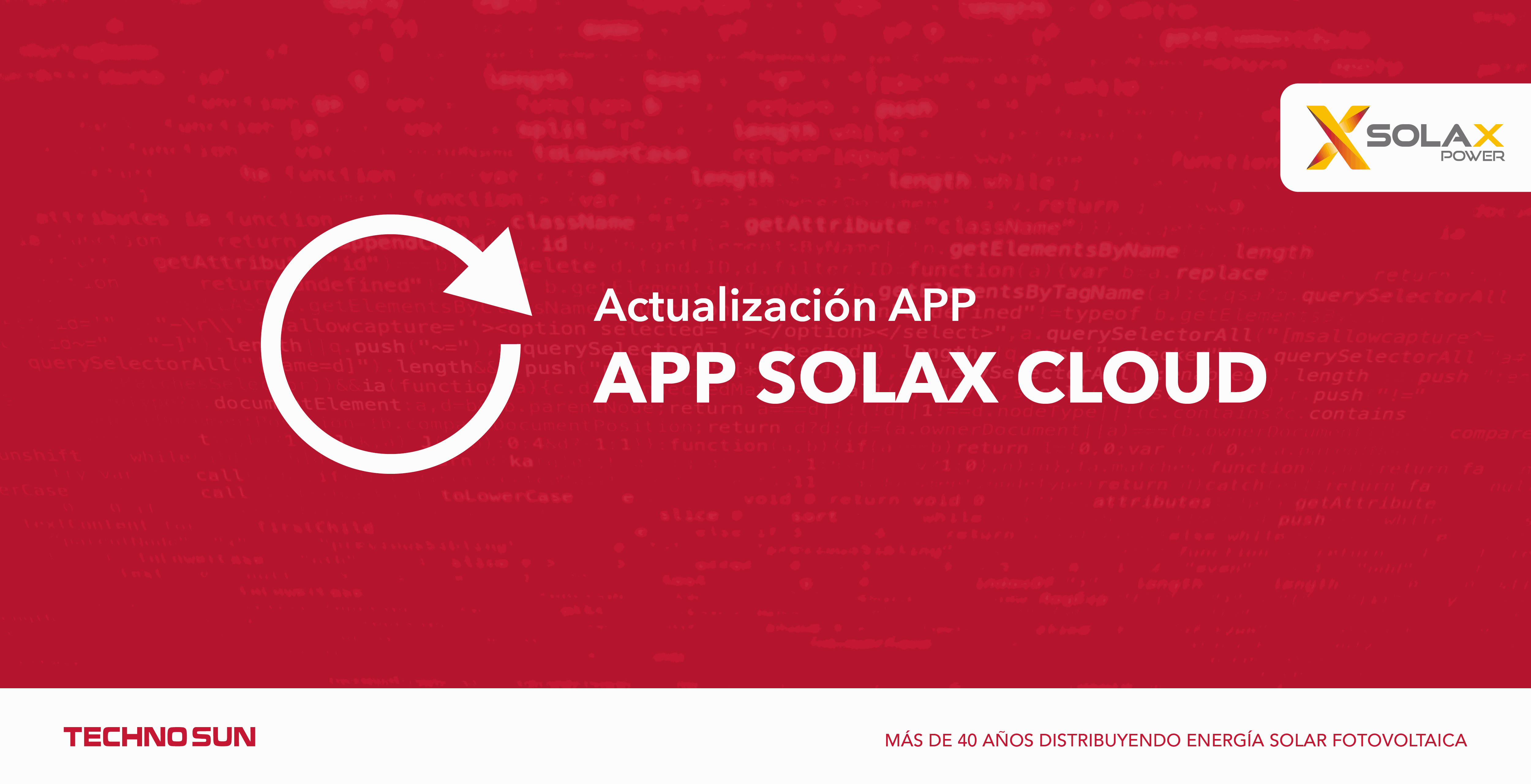 Actualización SolaX Cloud v4.1.0 | Techno Sun Webportal B2B